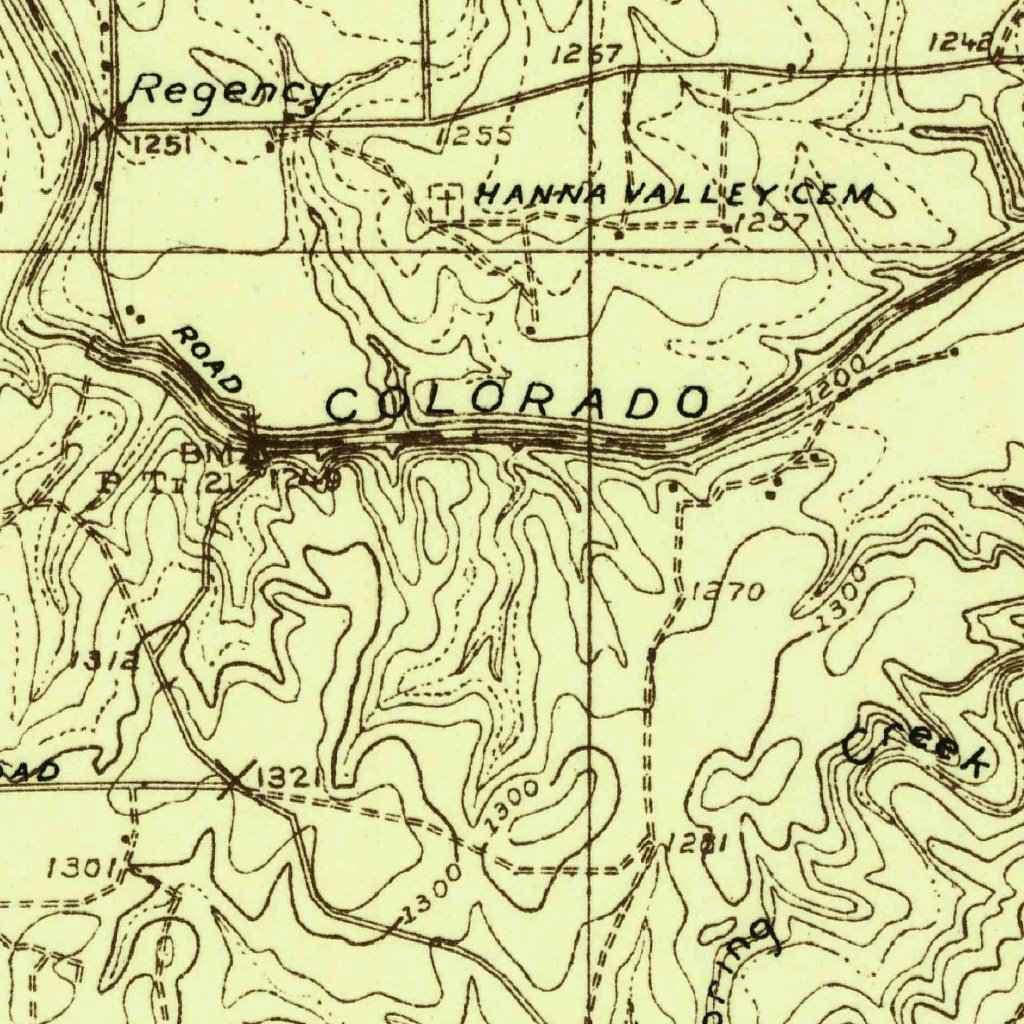 Regency, TX (1925, 48000-Scale) Map by United States Geological Survey ...
