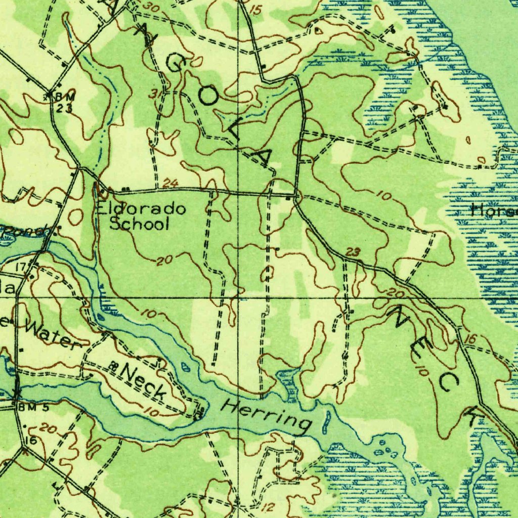 Rehoboth, DE (1918, 62500-Scale) Map by United States Geological Survey ...