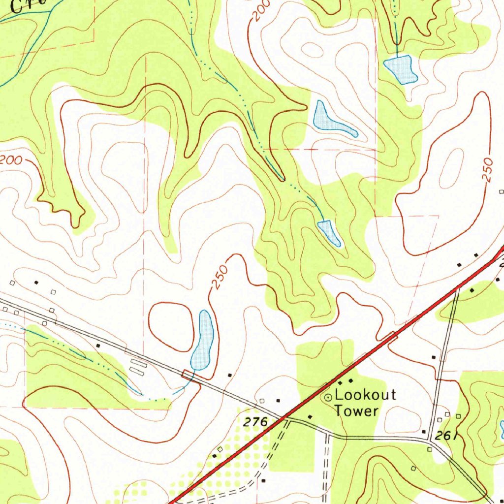 Reno, GA (1974, 24000-Scale) Map by United States Geological Survey ...
