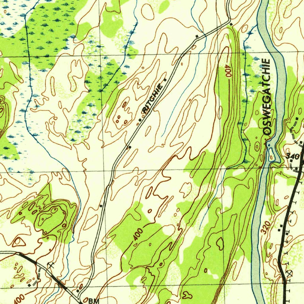 Rensselaer Falls, NY (1943, 31680-Scale) Map by United States ...