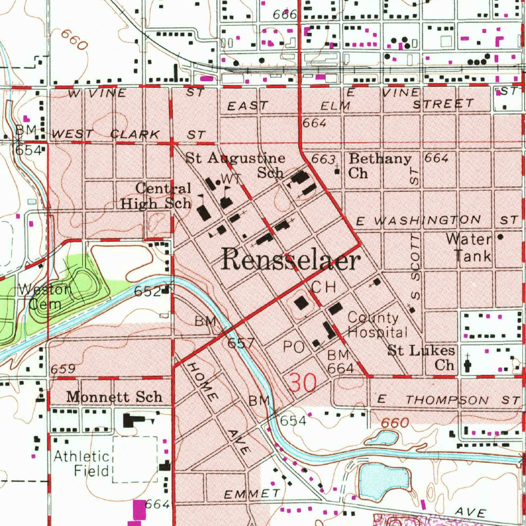 Rensselaer, IN (1962, 24000-Scale) Map by United States Geological ...