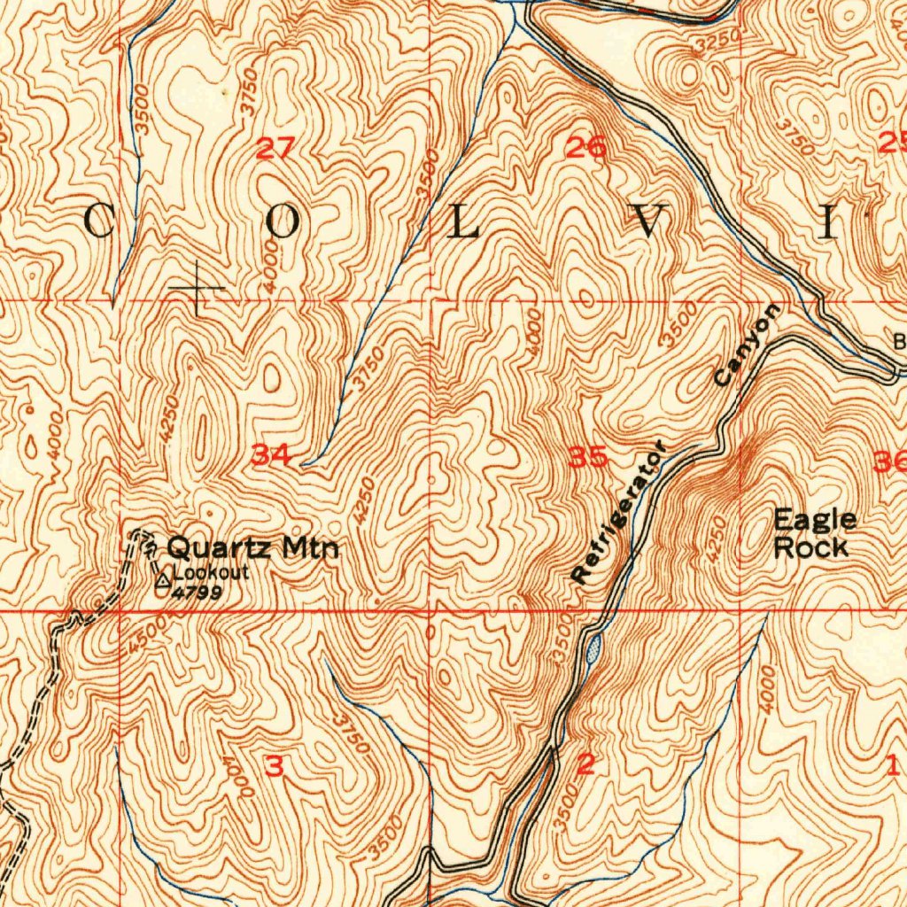Republic, WA (1951, 62500-Scale) Map by United States Geological Survey ...
