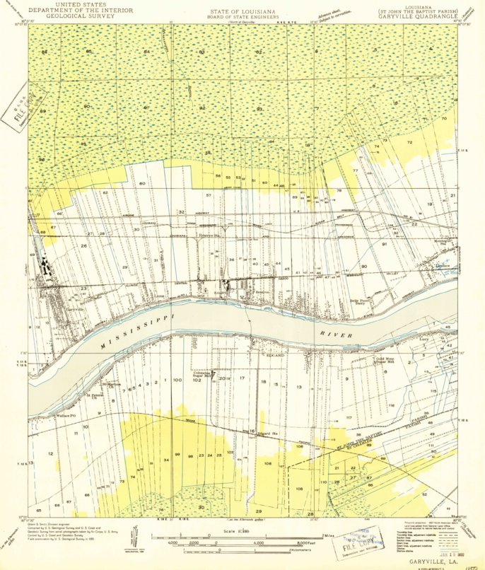 Reserve, LA (1949, 31680-Scale) Map by United States Geological Survey ...