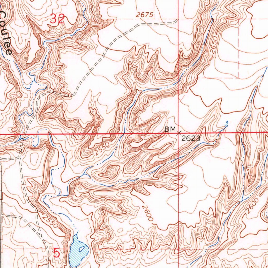 Reservoir Coulee, MT (1964, 24000-Scale) Map by United States ...