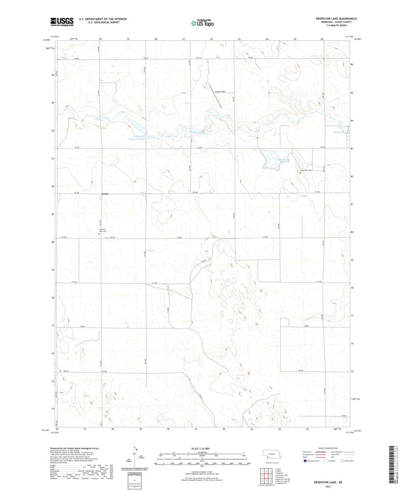 Reservoir Lake, NE (2021, 24000-Scale) Map by United States Geological ...