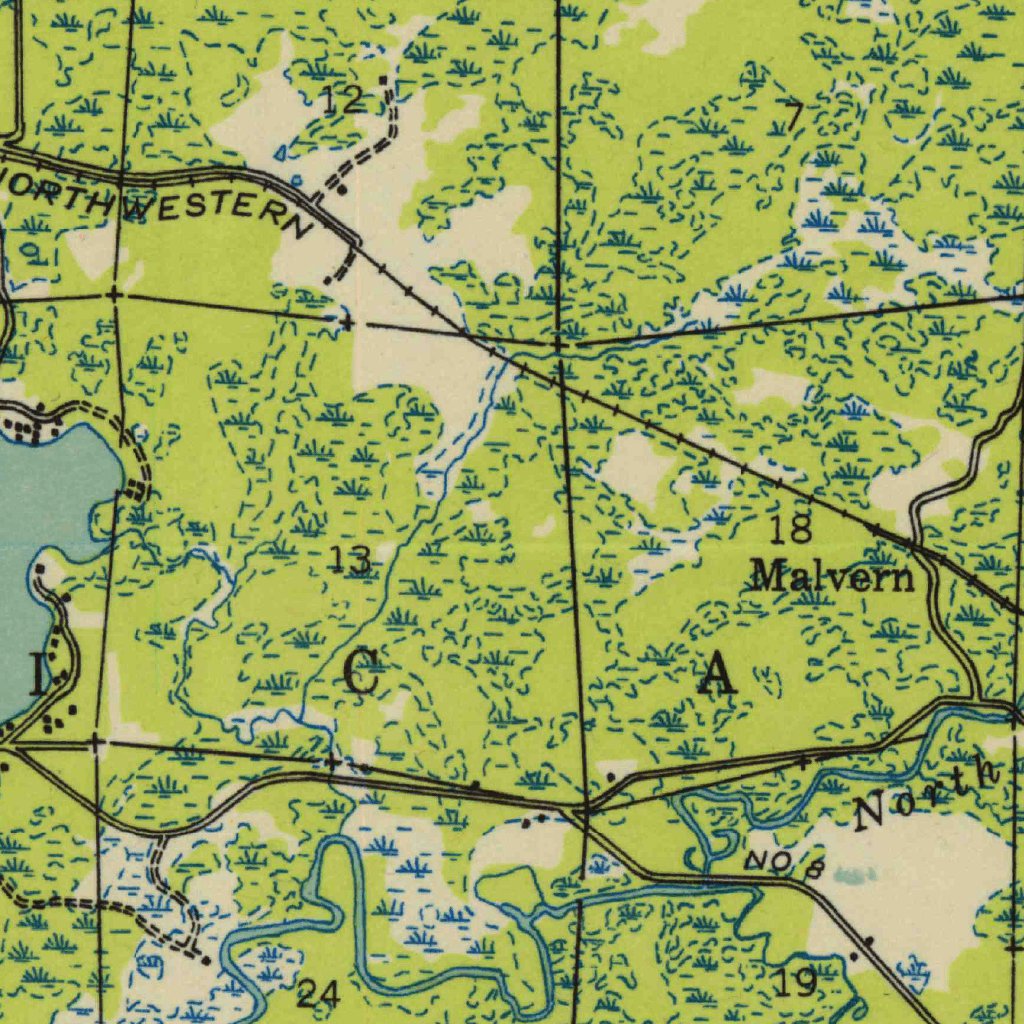 Rhinelander, WI (1949, 48000-Scale) Map by United States Geological ...