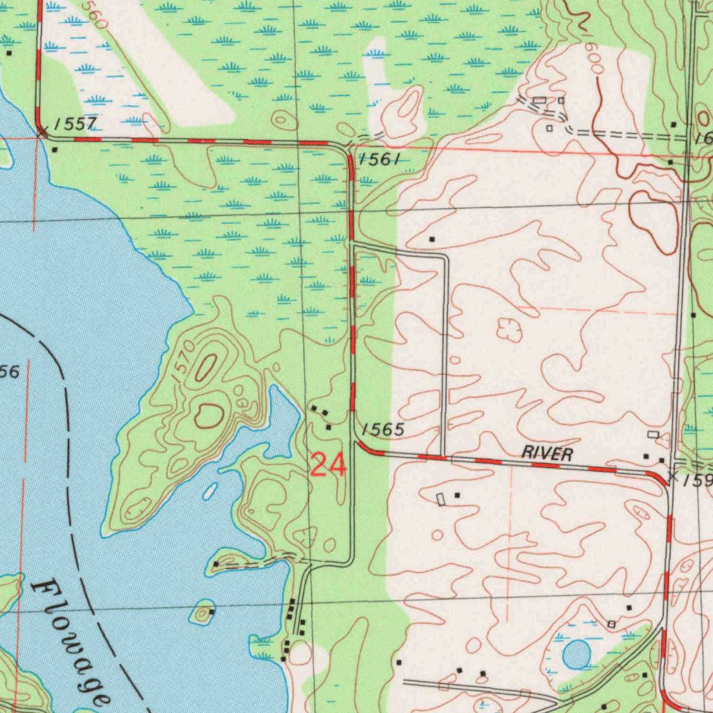 Rhinelander, WI (1982, 24000-Scale) Map by United States Geological ...
