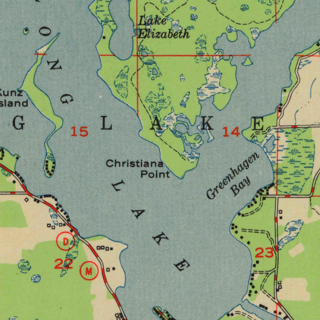 Rice Lake, WI (1951, 48000-Scale) Map by United States Geological ...