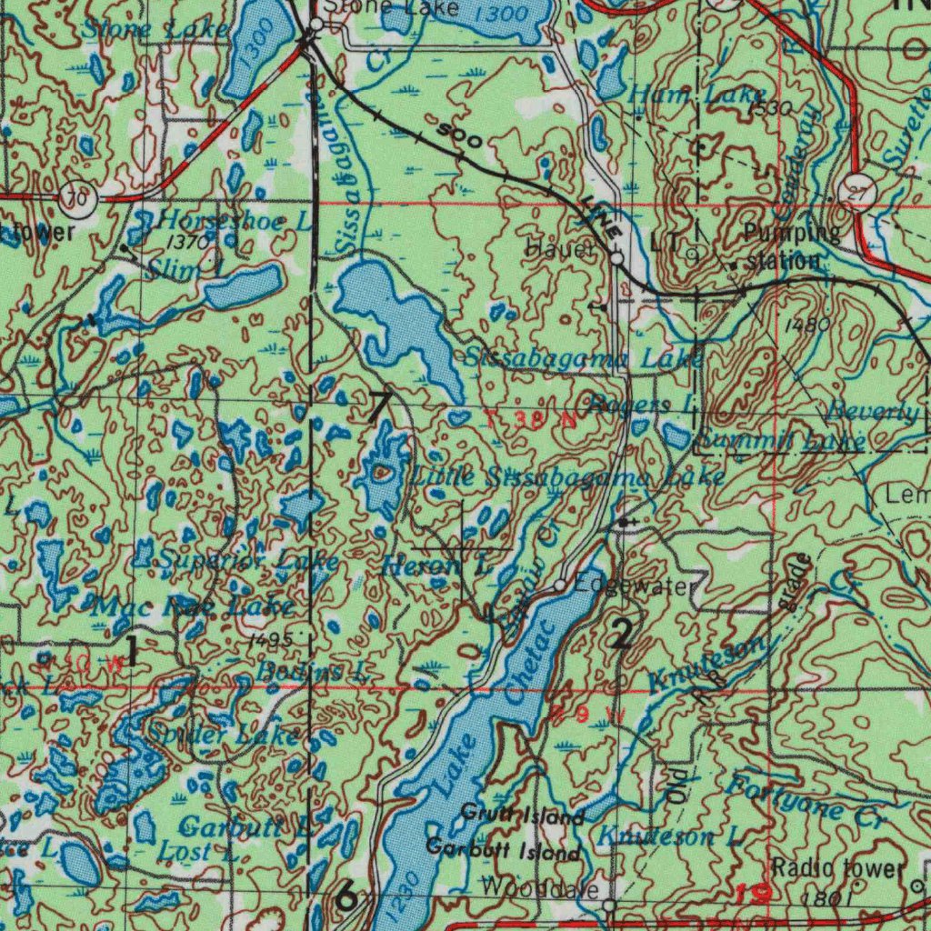 Rice Lake, WI (1953, 250000-Scale) Map by United States Geological ...