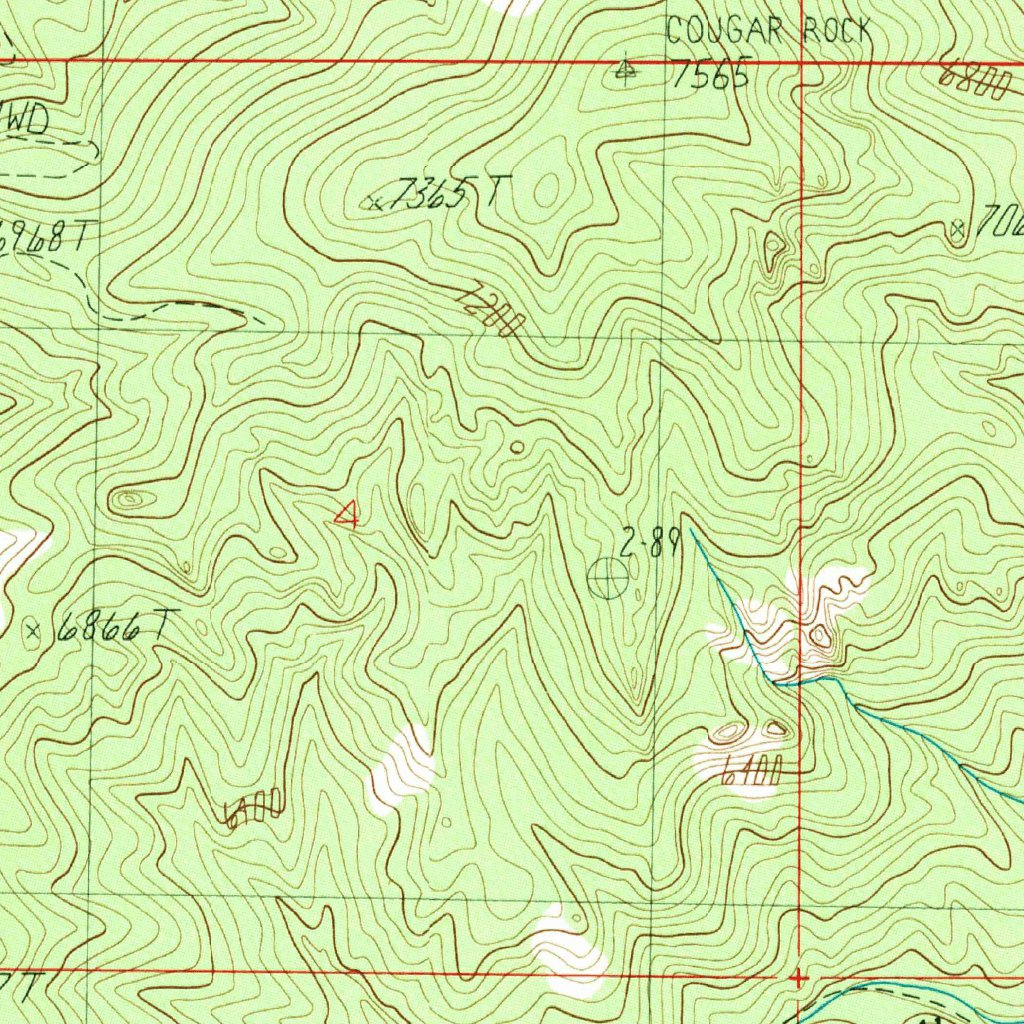 Rice Peak, ID (1988, 24000-Scale) Map by United States Geological ...
