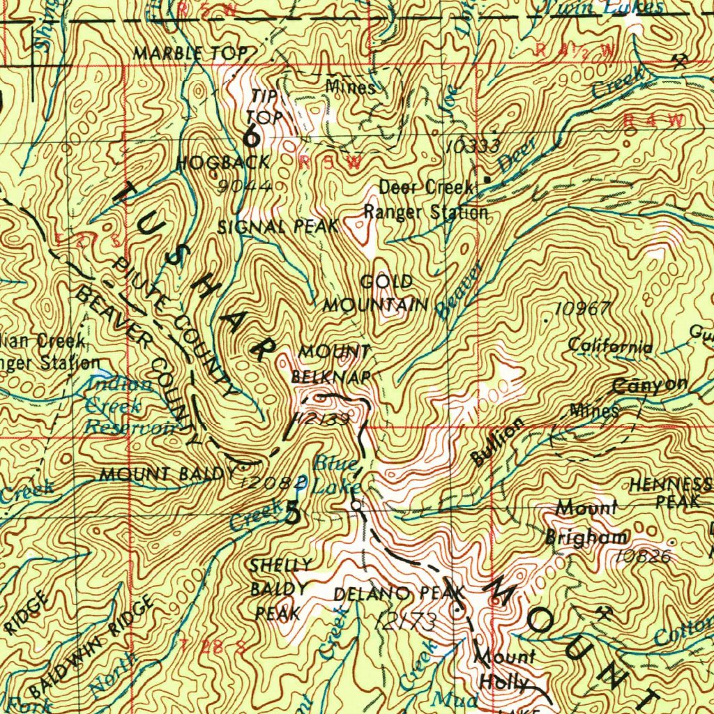 Richfield, UT (1953, 250000-Scale) Map by United States Geological ...