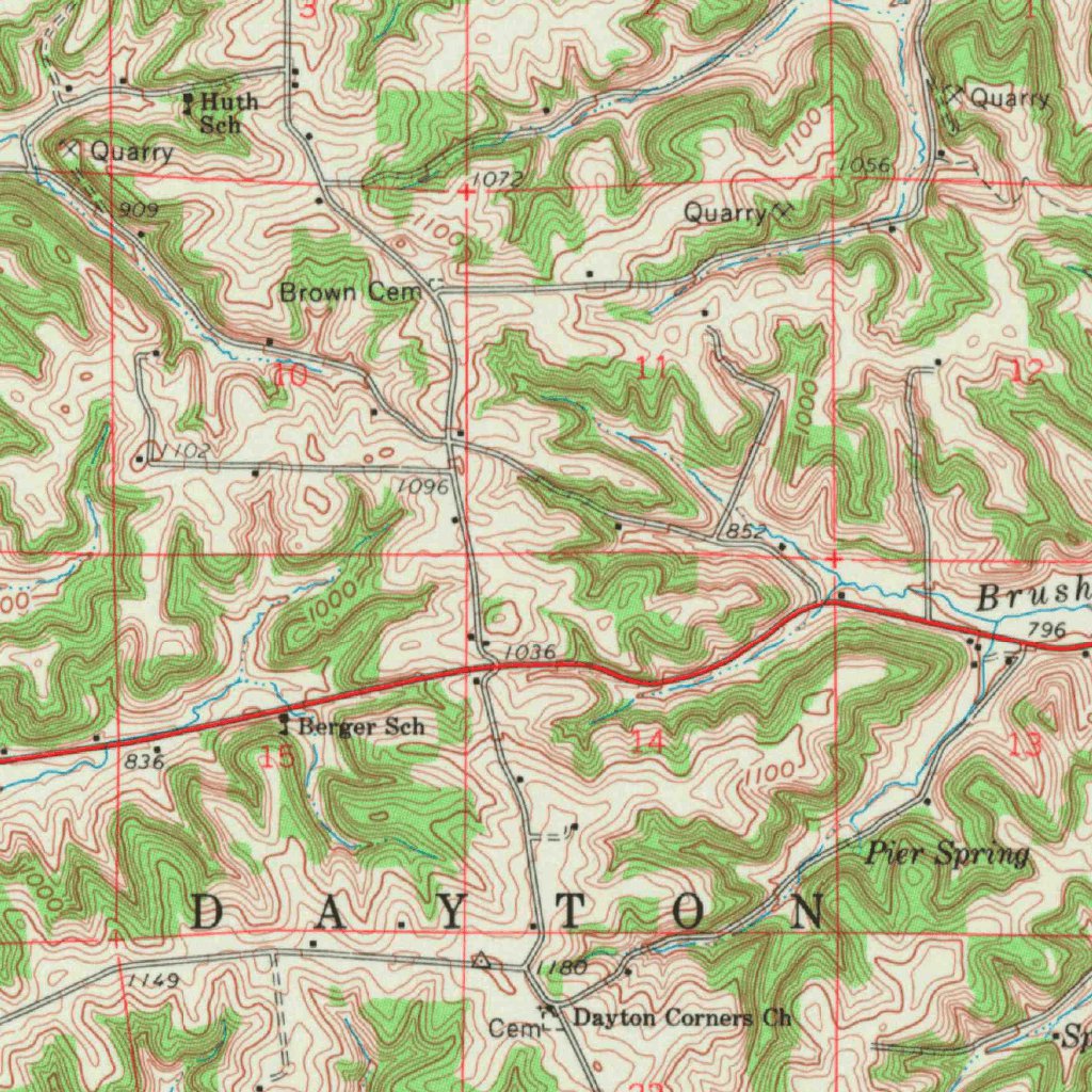 Richland Center, WI (1960, 62500-Scale) Map by United States Geological ...