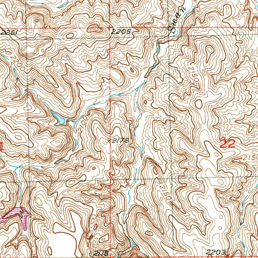 Ridgeview NE, SD (1951, 24000-Scale) Map by United States Geological ...