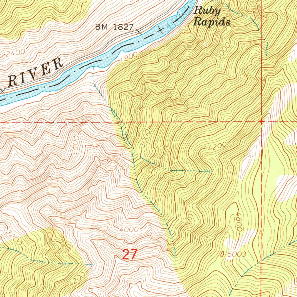 Riggins Hot Springs, ID (1964, 24000-Scale) Map by United States ...