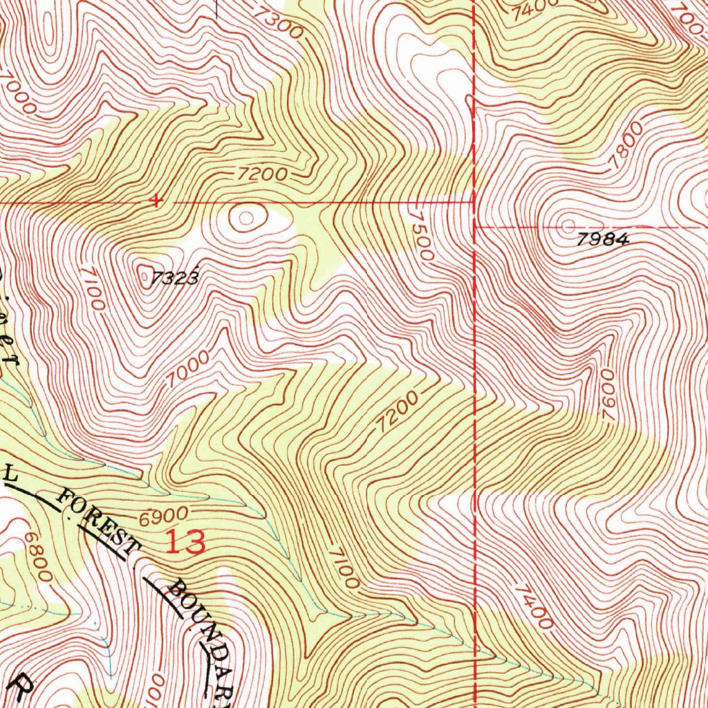 Rimrock Divide, MT (1951, 24000-Scale) Map by United States Geological ...