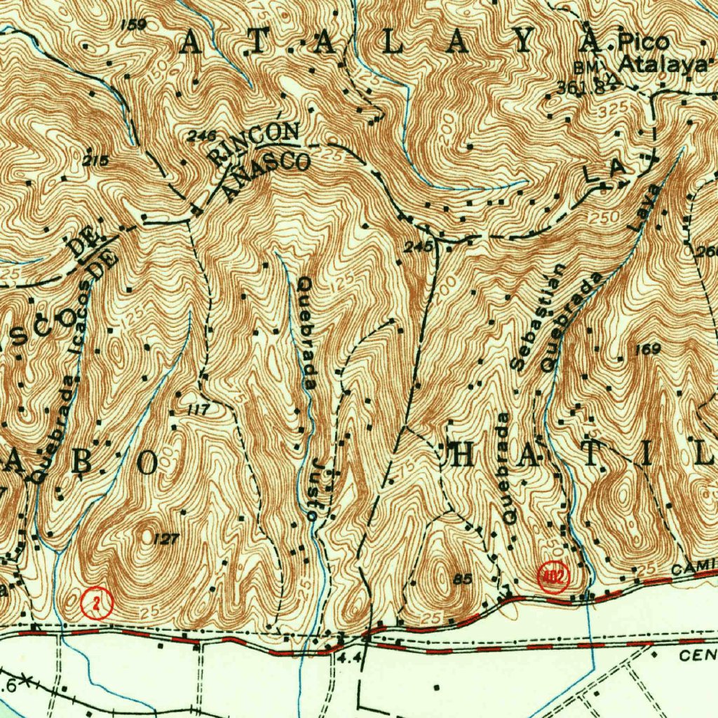 Rincon, PR (1949, 30000-Scale) Map by United States Geological Survey ...