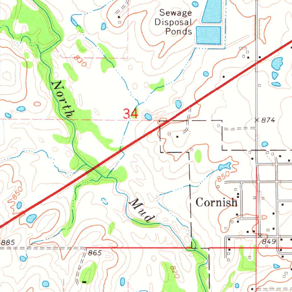 Ringling, OK (1974, 24000-Scale) Map by United States Geological Survey ...