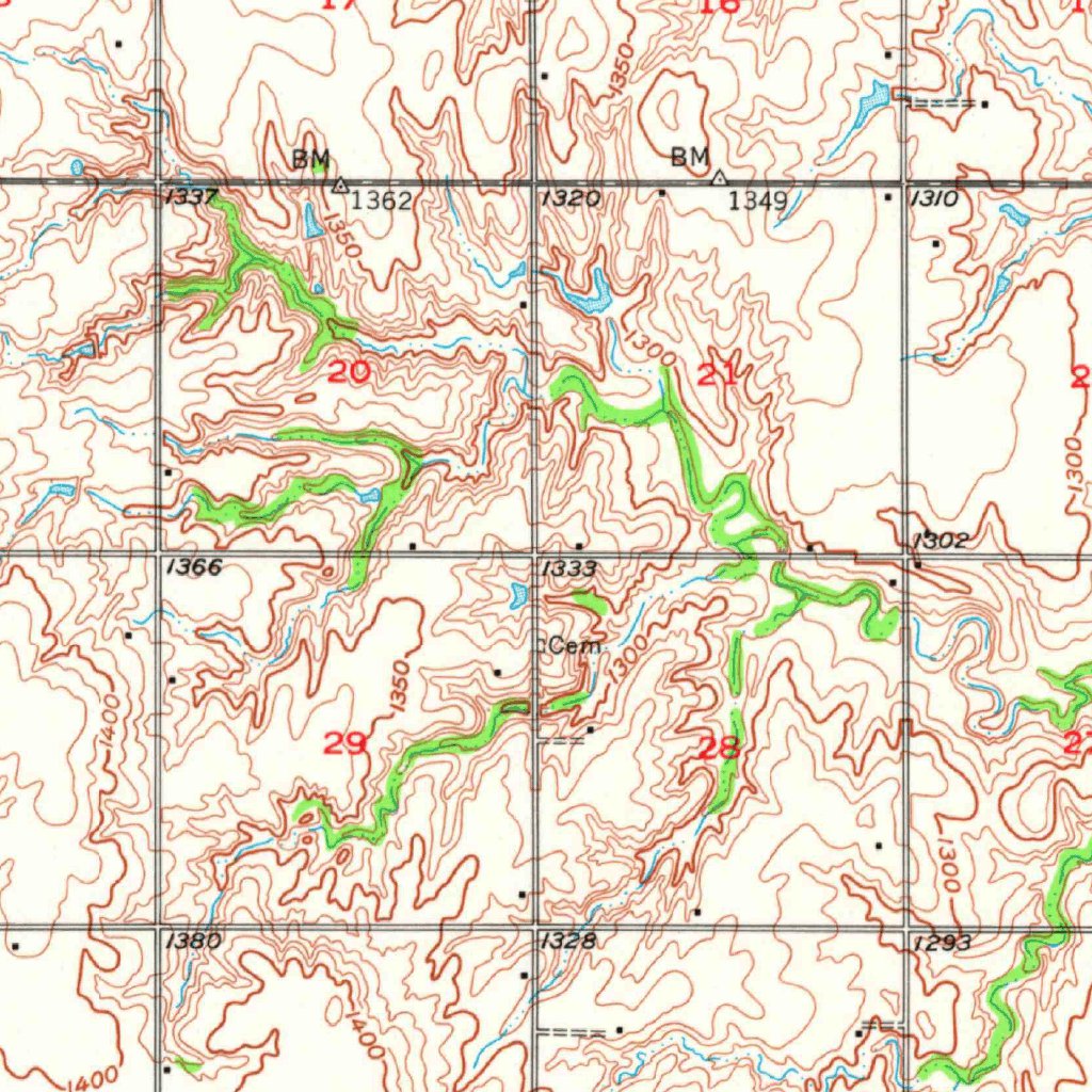 Ringwood, OK (1956, 62500-Scale) Map by United States Geological Survey ...