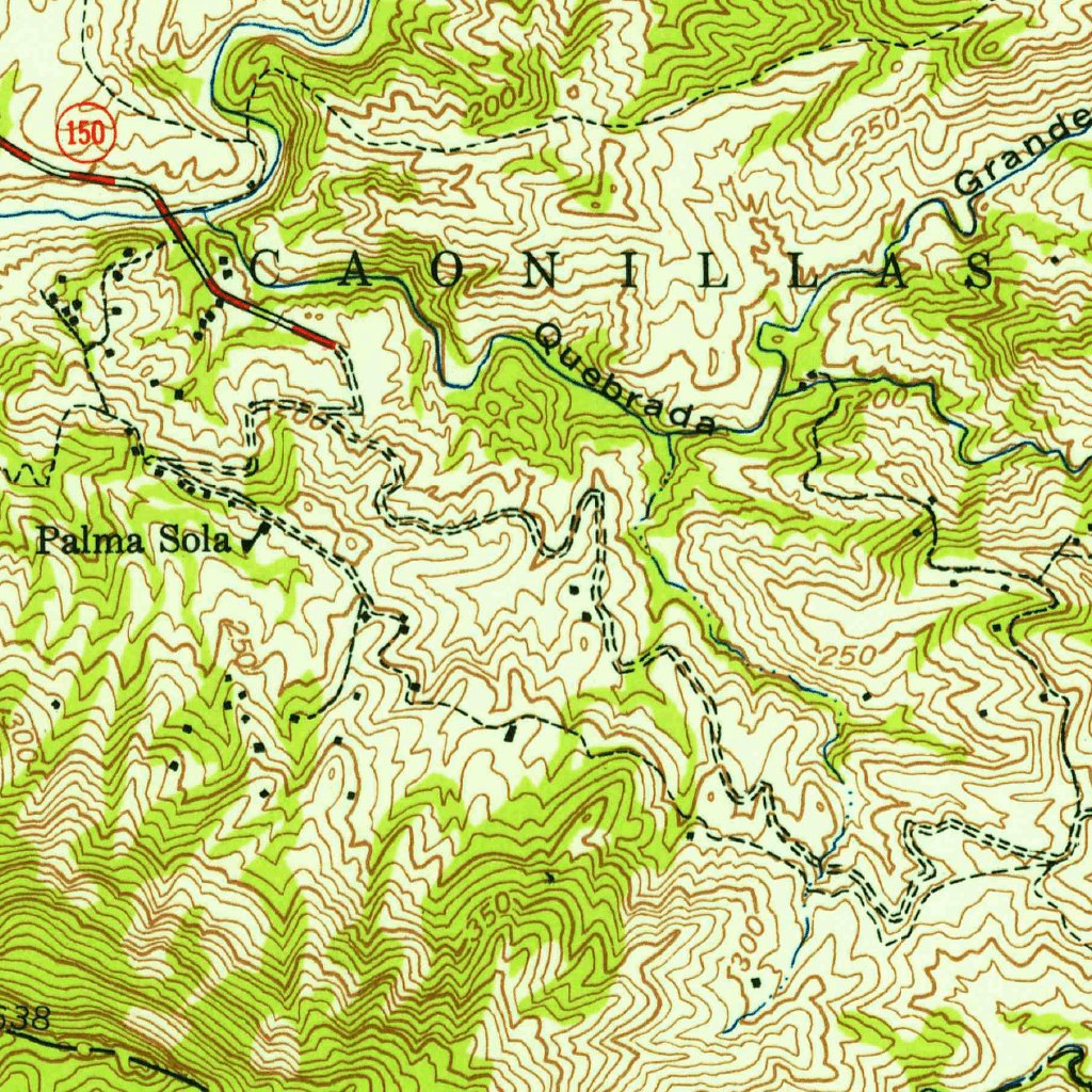 Rio Descalabrado, PR (1952, 30000-Scale) Map by United States ...