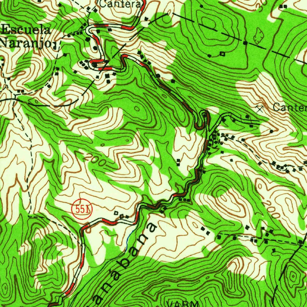 Rio Descalabrado, PR (1960, 20000-Scale) Map by United States ...