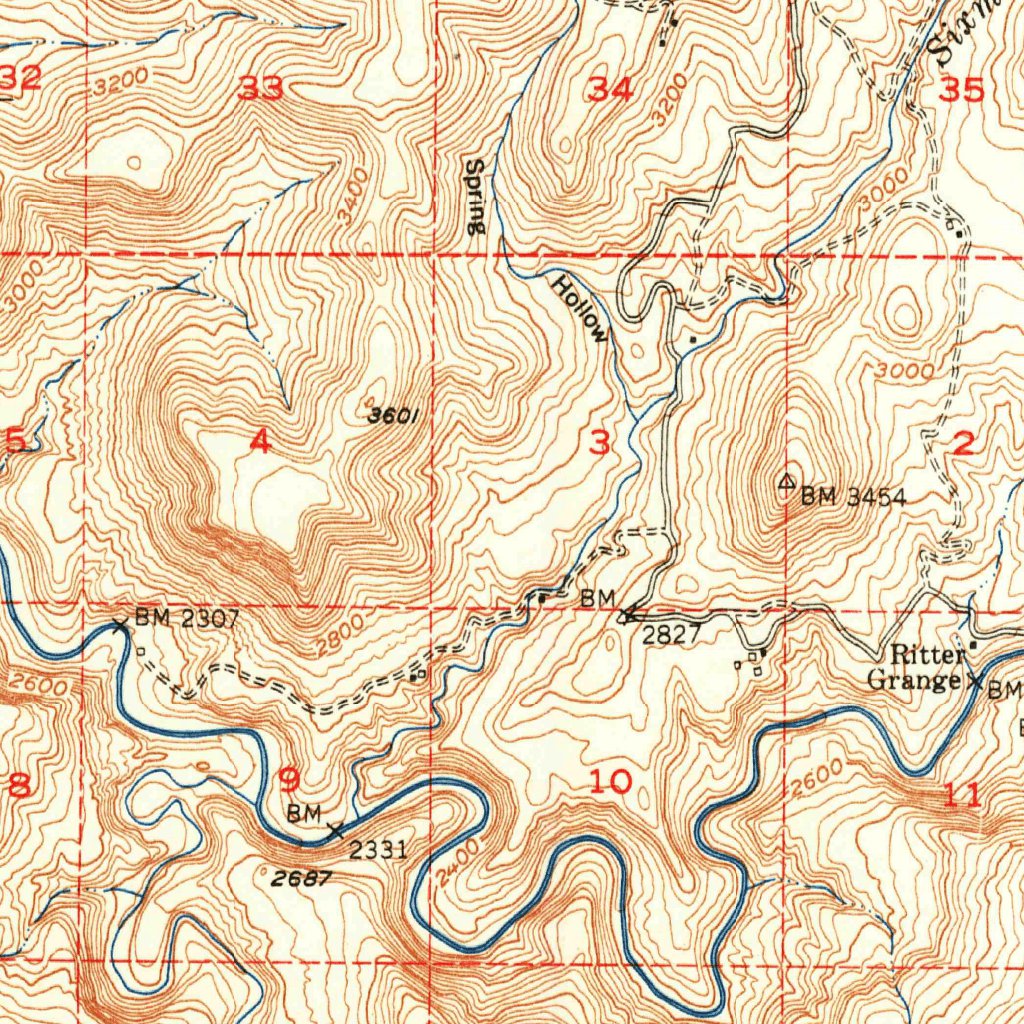 Ritter, OR (1952, 62500-Scale) Map by United States Geological Survey ...