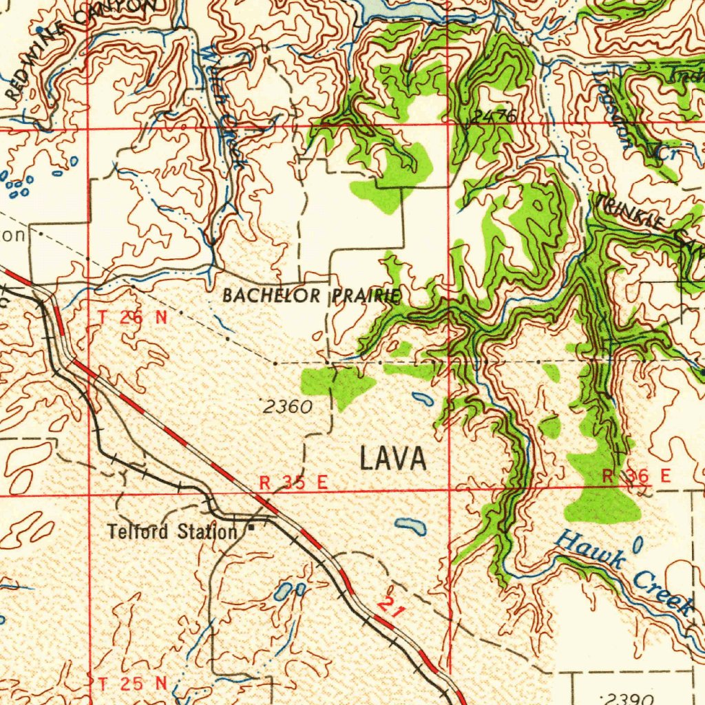 Ritzville, WA (1959, 250000-Scale) Map by United States Geological ...