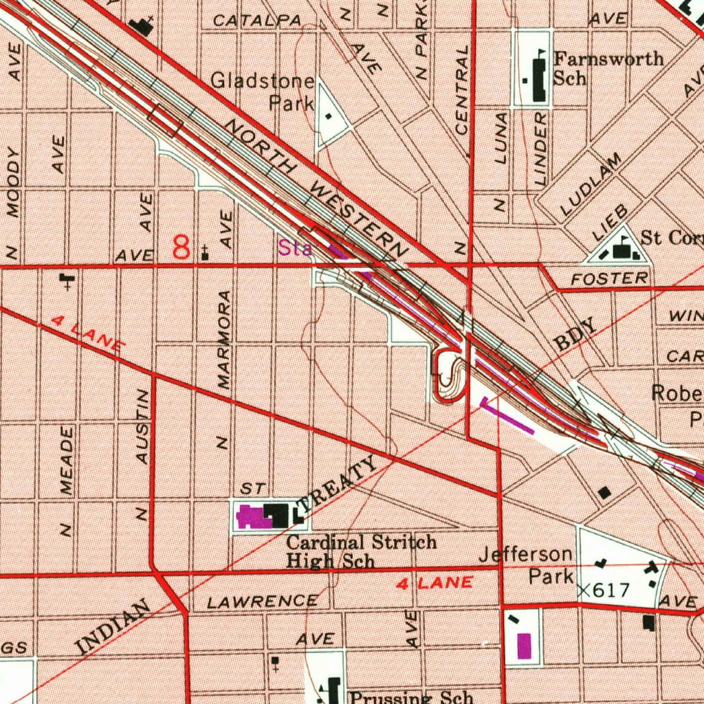 River Forest, IL (1963, 24000-Scale) Map by United States Geological ...