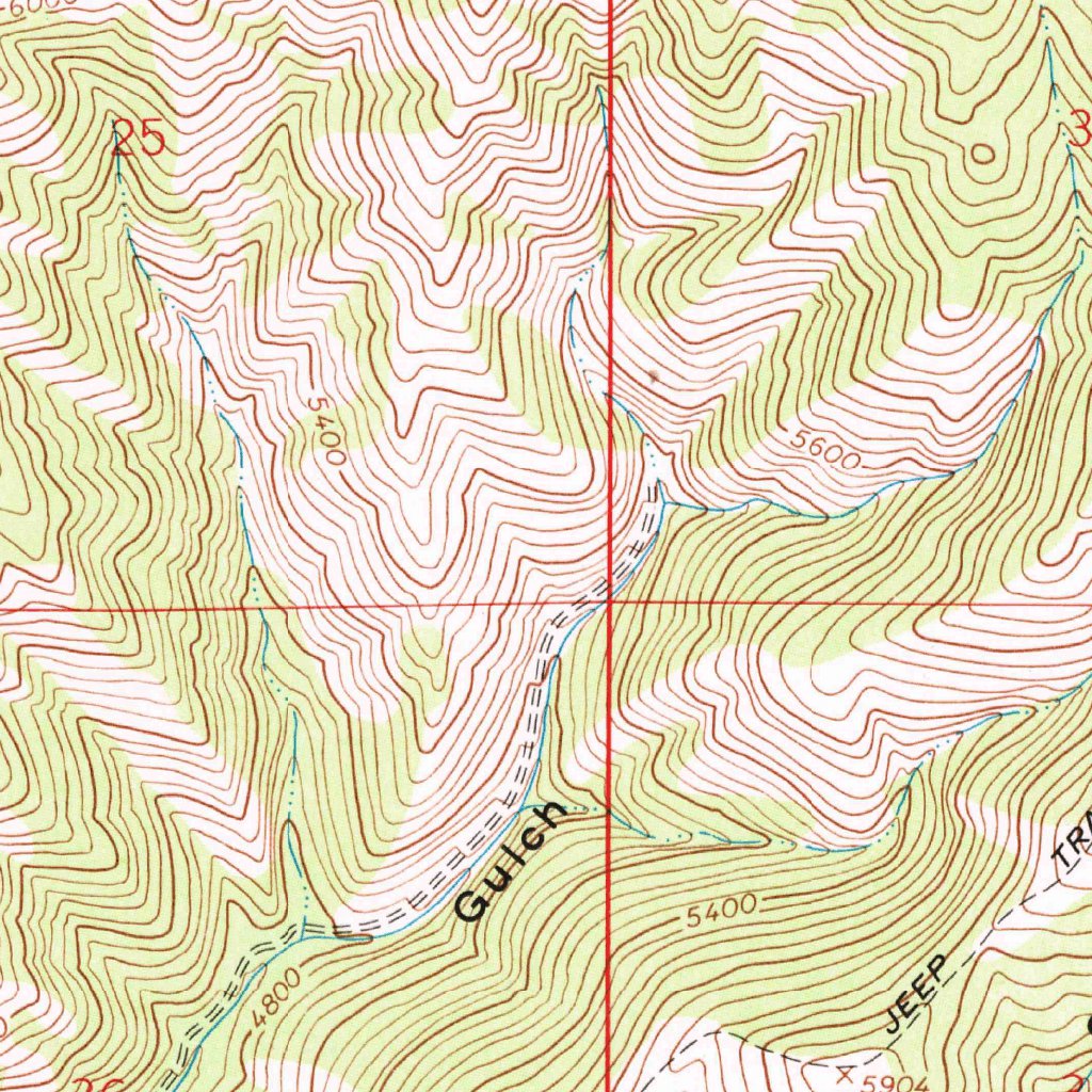 Robbins Gulch, MT (1964, 24000-Scale) Map by United States Geological ...