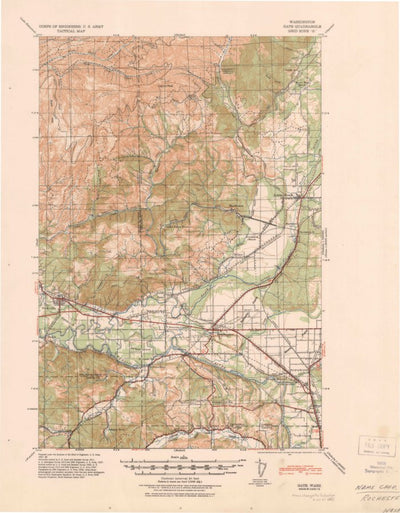 Rochester, WA (1941, 62500-Scale) Map by United States Geological ...