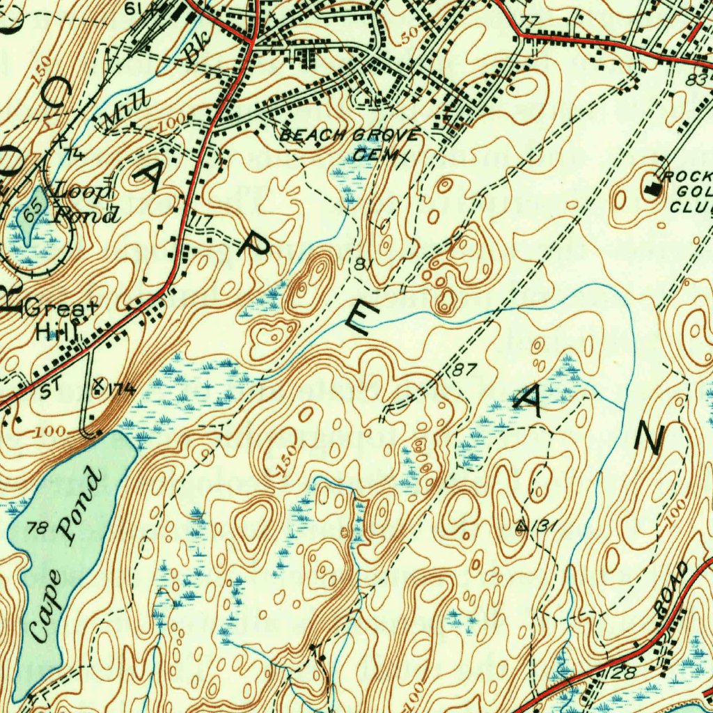 Rockport, MA (1945, 31680-Scale) Map by United States Geological Survey ...