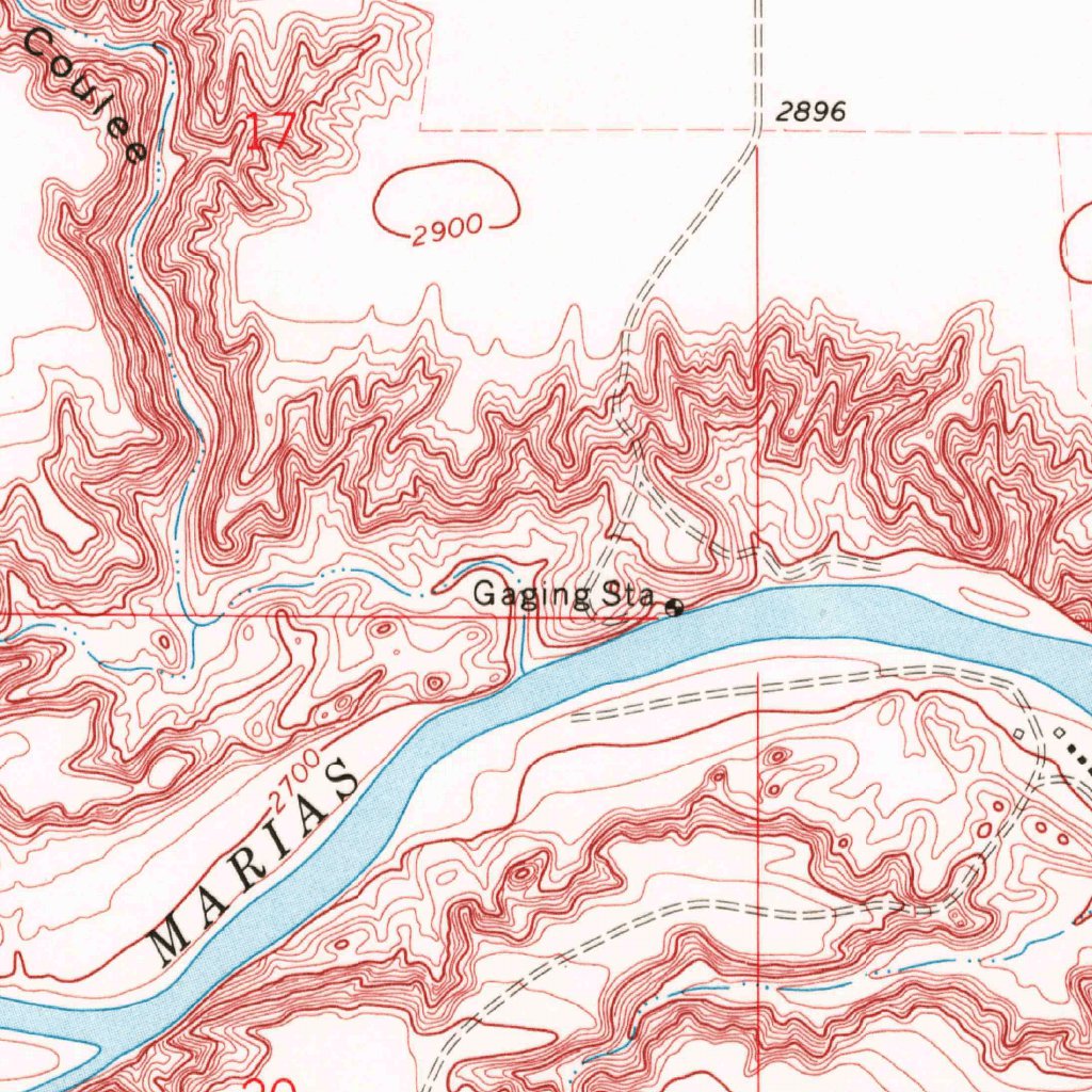 Rocky Coulee SW, MT (1970, 24000-Scale) Map by United States Geological ...