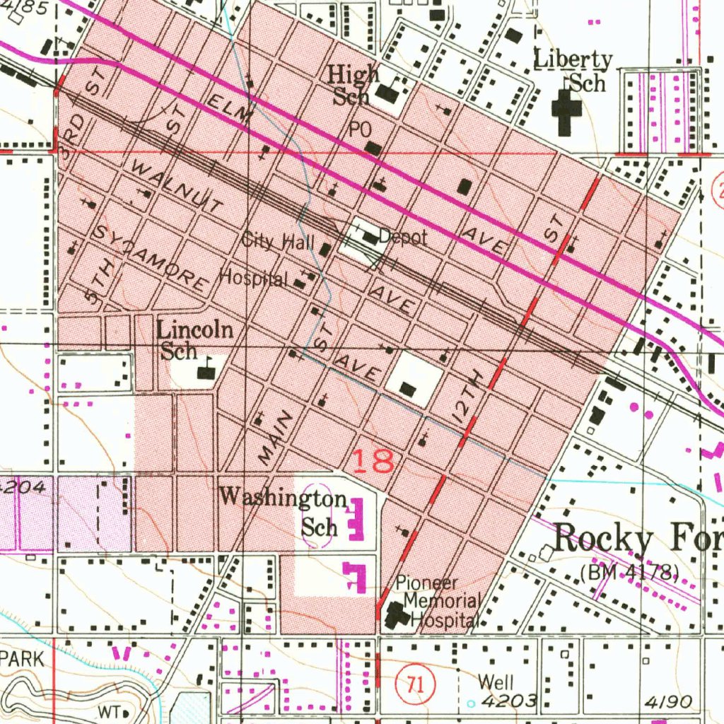 Rocky Ford, CO (1955, 24000-Scale) Map by United States Geological ...