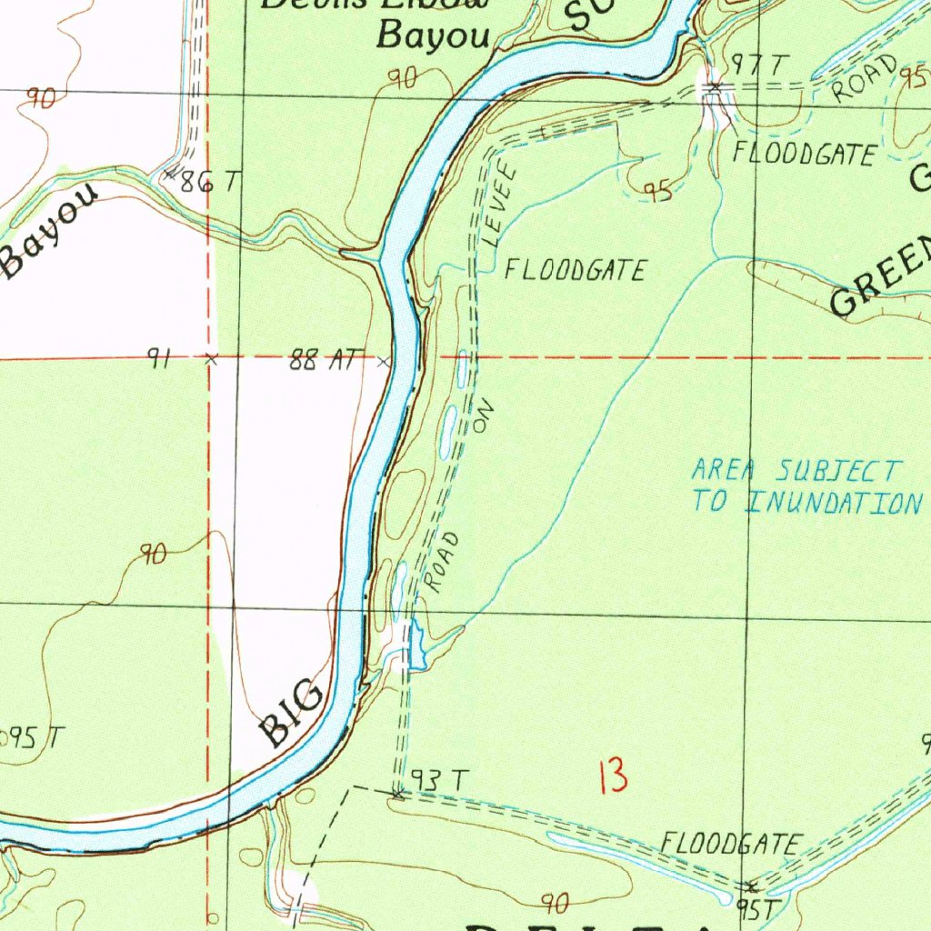Rolling Fork East, MS (1988, 24000-Scale) Map by United States ...