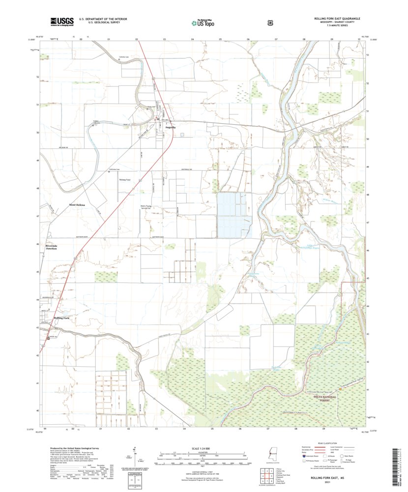 Rolling Fork East, MS (2021, 24000-Scale) Map by United States ...