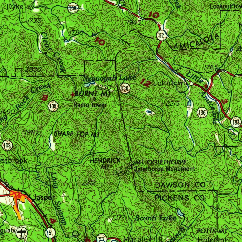 Rome, GA-AL-TN-NC (1963, 250000-Scale) Map by United States Geological ...