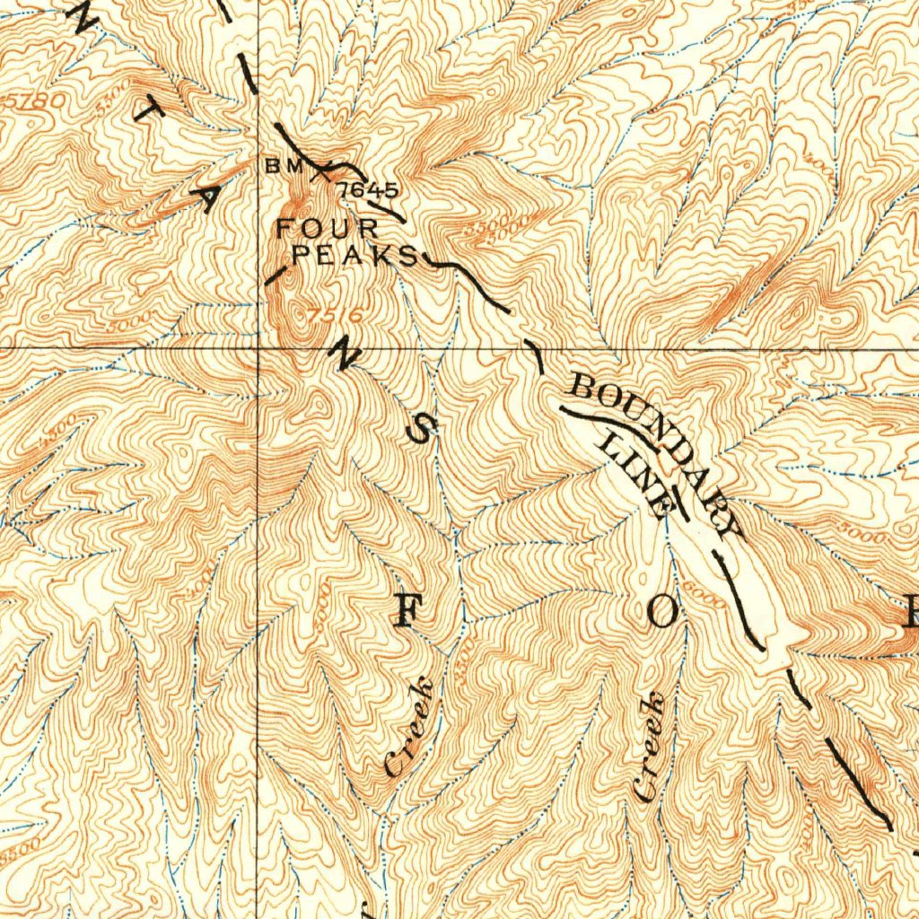 Roosevelt, AZ (1912, 125000-Scale) Map by United States Geological ...