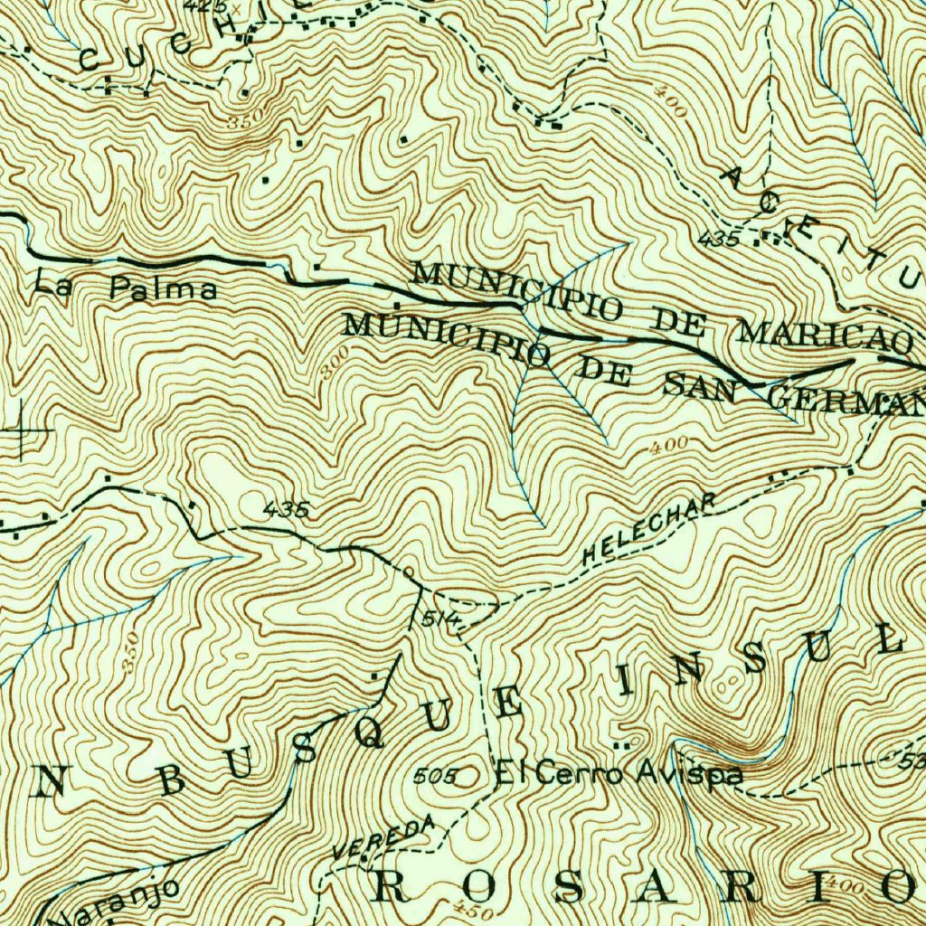 Rosario, PR (1941, 30000-Scale) Map by United States Geological Survey ...