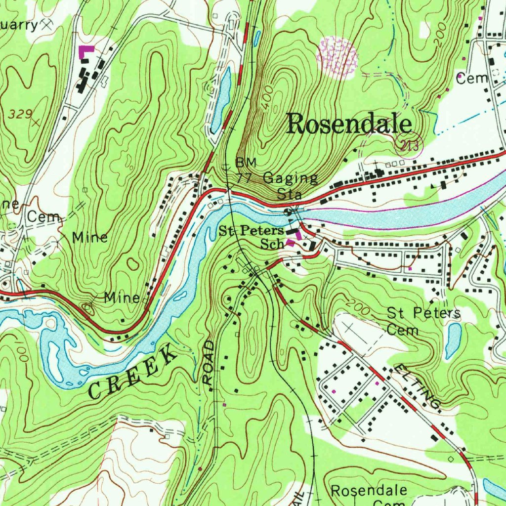 Rosendale, NY (1964, 24000-Scale) Map by United States Geological ...