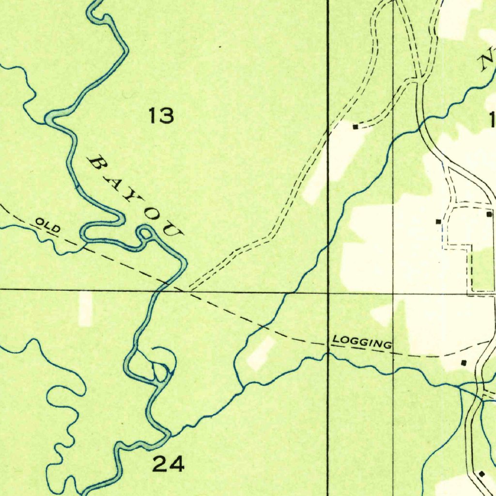 Rosepine, LA (1947, 31680-Scale) Map by United States Geological Survey ...