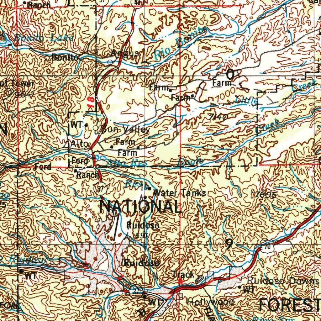 Roswell, NM (1955, 250000-Scale) Map by United States Geological Survey ...