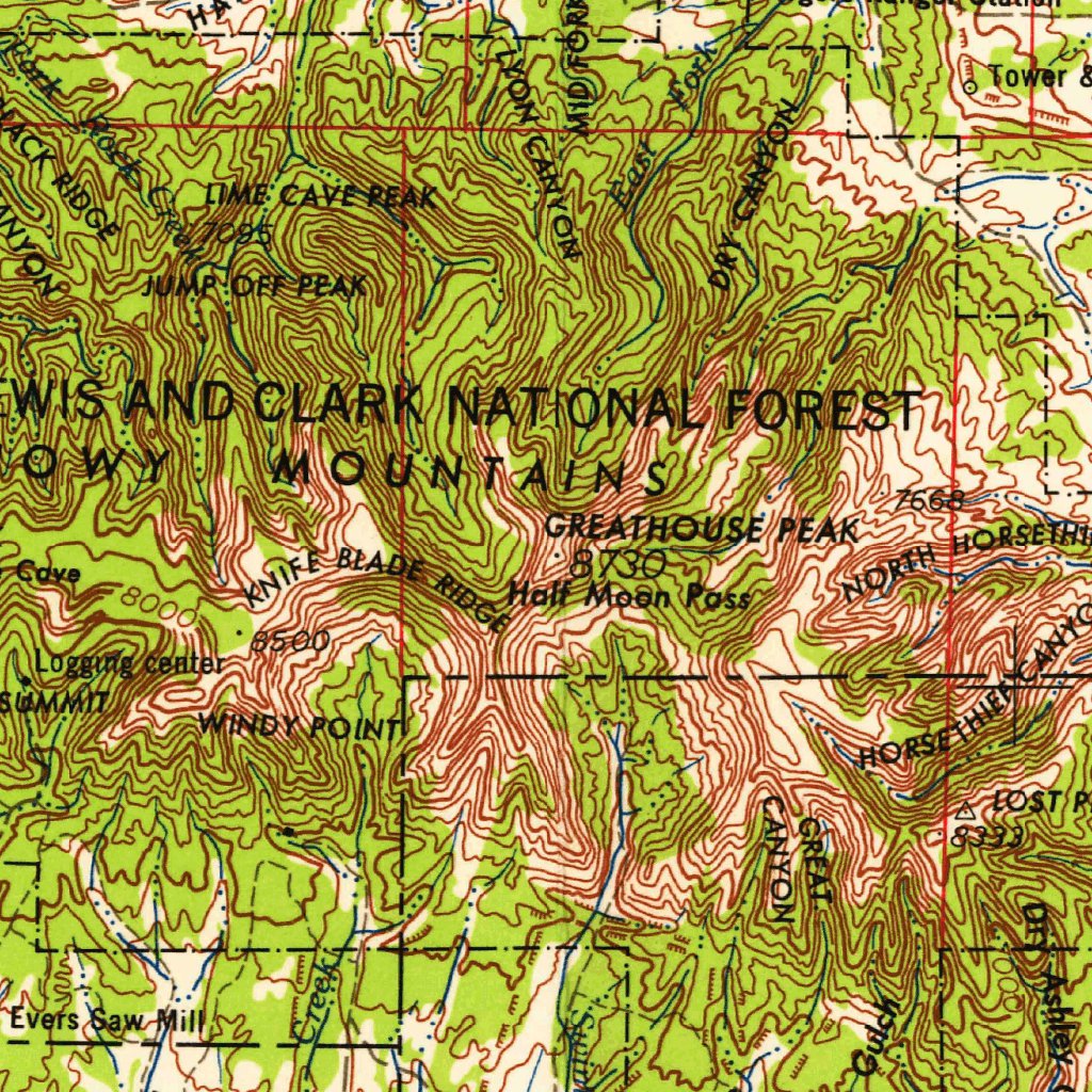 Roundup, MT (1958, 250000-Scale) Map by United States Geological Survey ...