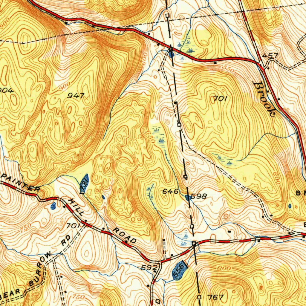 Roxbury, CT (1949, 31680-Scale) Map by United States Geological Survey ...
