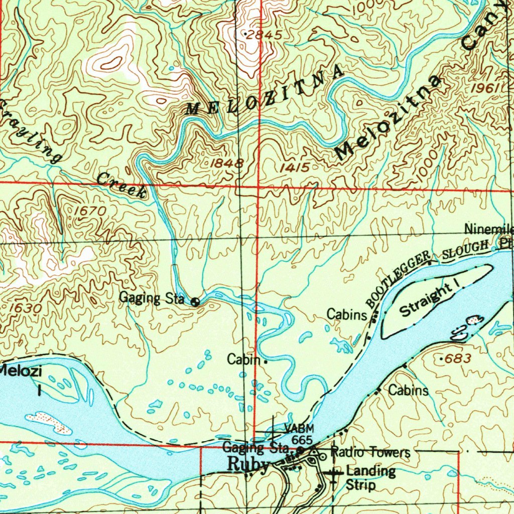 Ruby, AK (1952, 250000-Scale) Map by United States Geological Survey ...