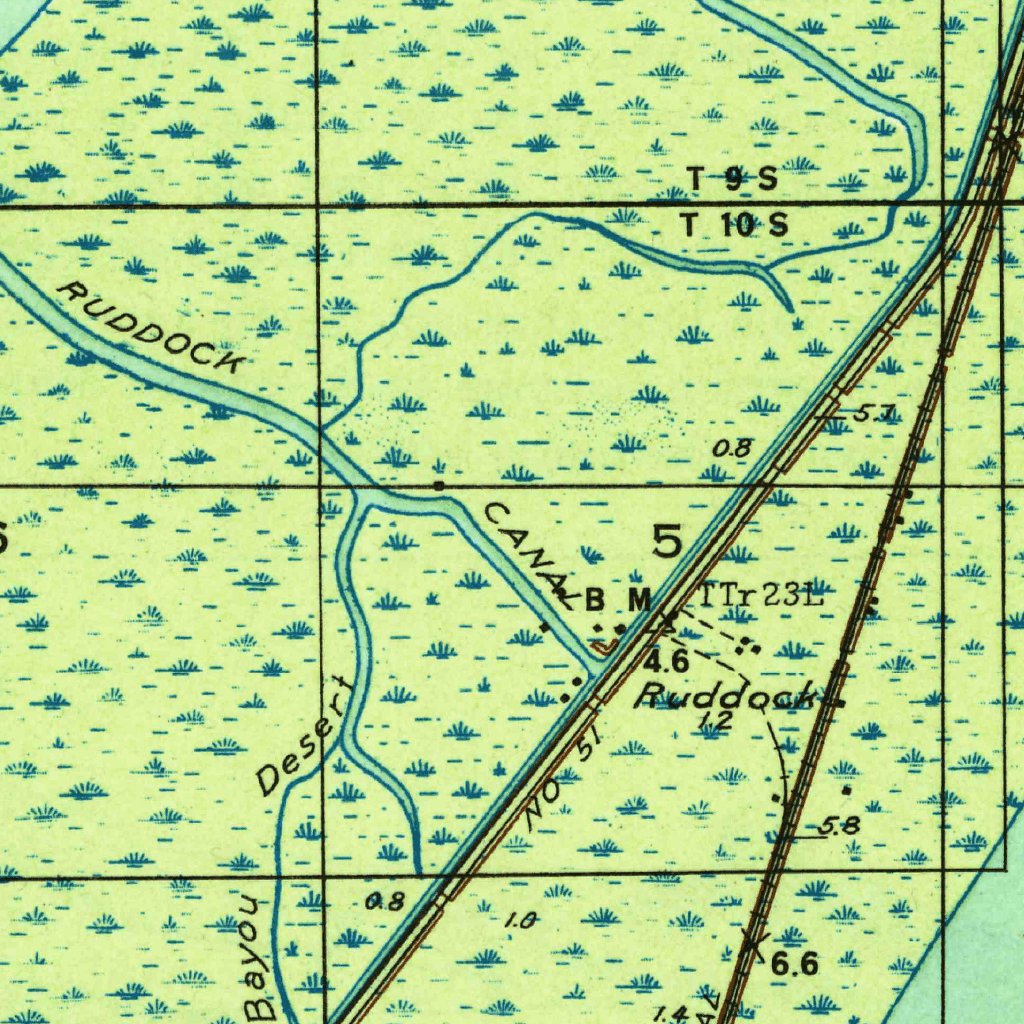 Ruddock, LA (1936, 31680-Scale) Map by United States Geological Survey ...