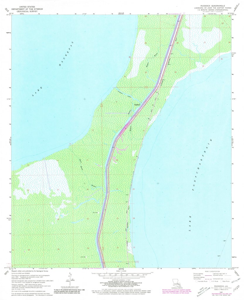 Ruddock, LA (1967, 24000-Scale) Map by United States Geological Survey ...