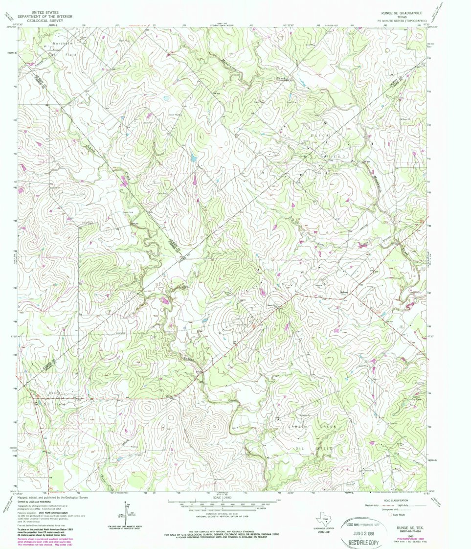 Runge SE, TX (1963, 24000-Scale) Map by United States Geological Survey ...