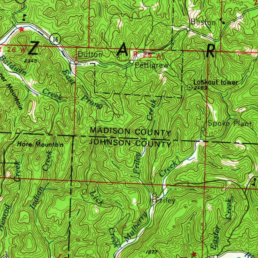 Russellville, AR (1964, 250000-Scale) Map by United States Geological ...