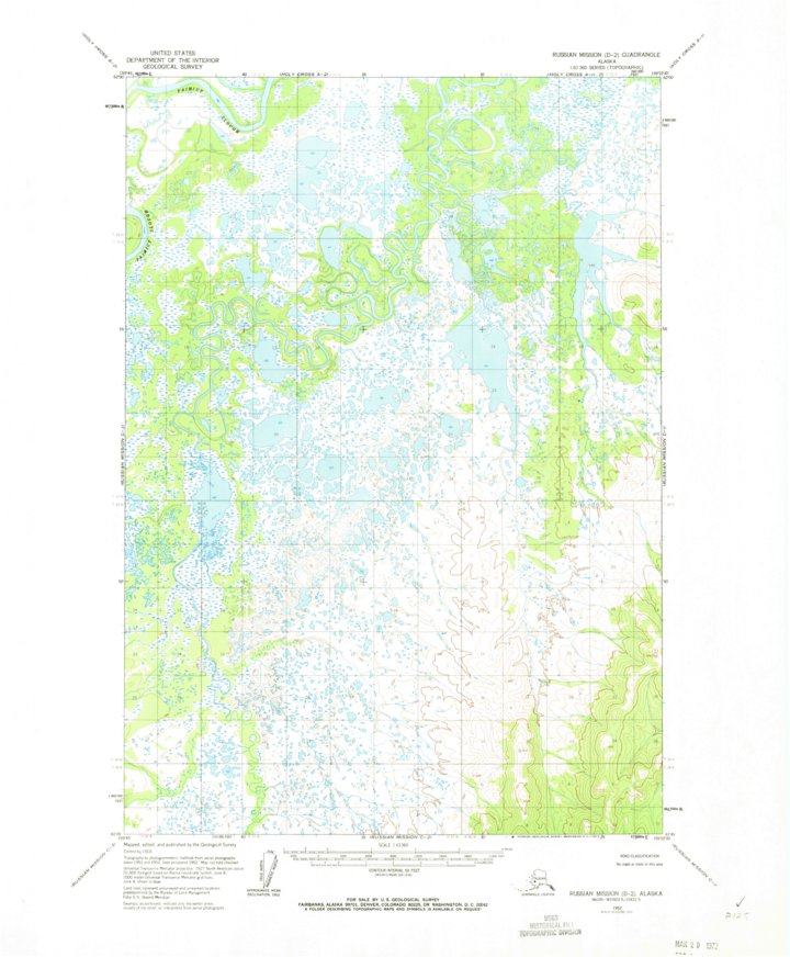 Russian Mission D-2, AK (1952, 63360-Scale) Map by United States ...