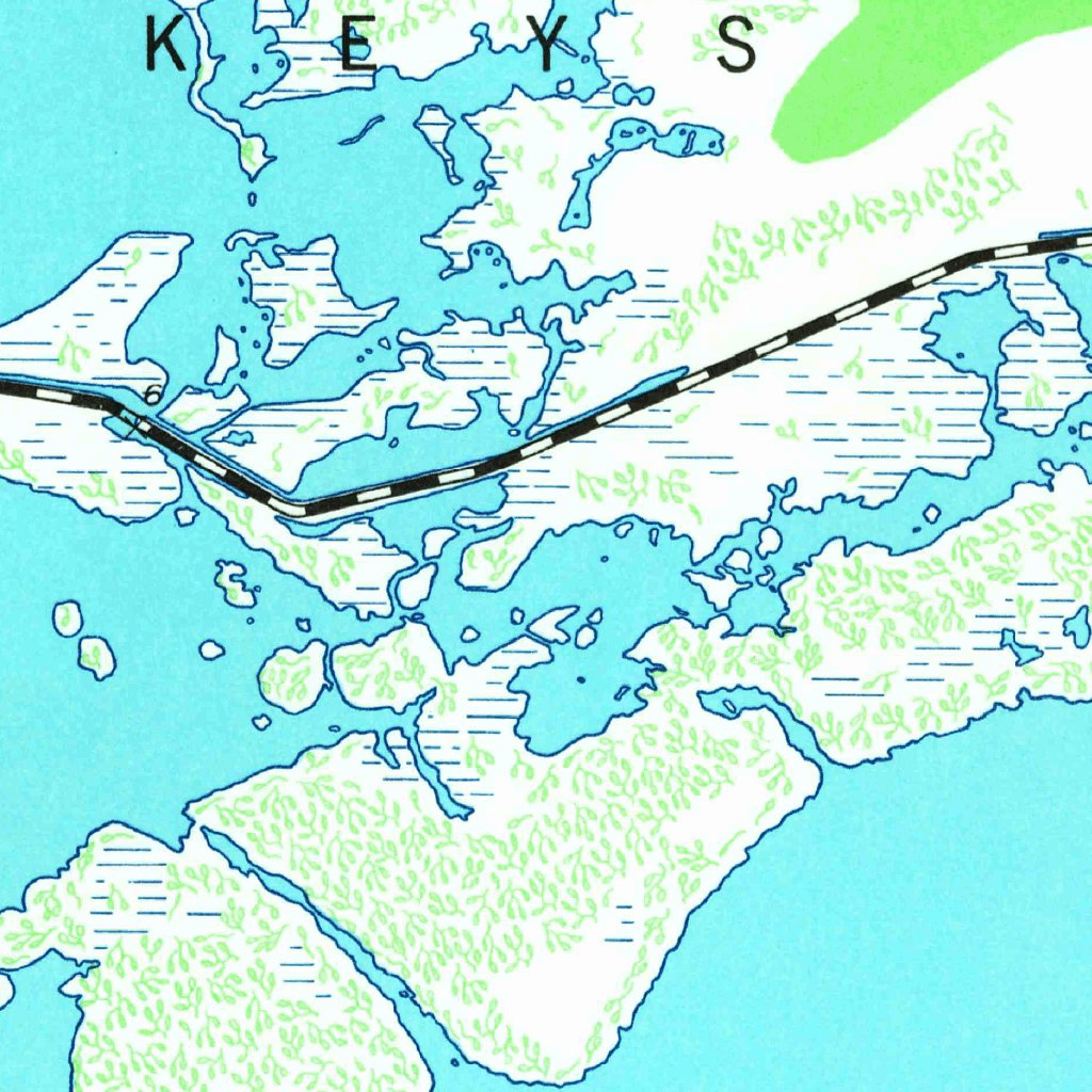 Saddlebunch Keys, FL (1968, 24000-Scale) Map by United States ...
