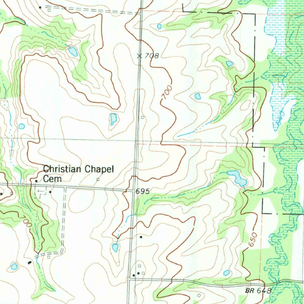 Sadler, TX (1982, 24000-Scale) Map by United States Geological Survey ...